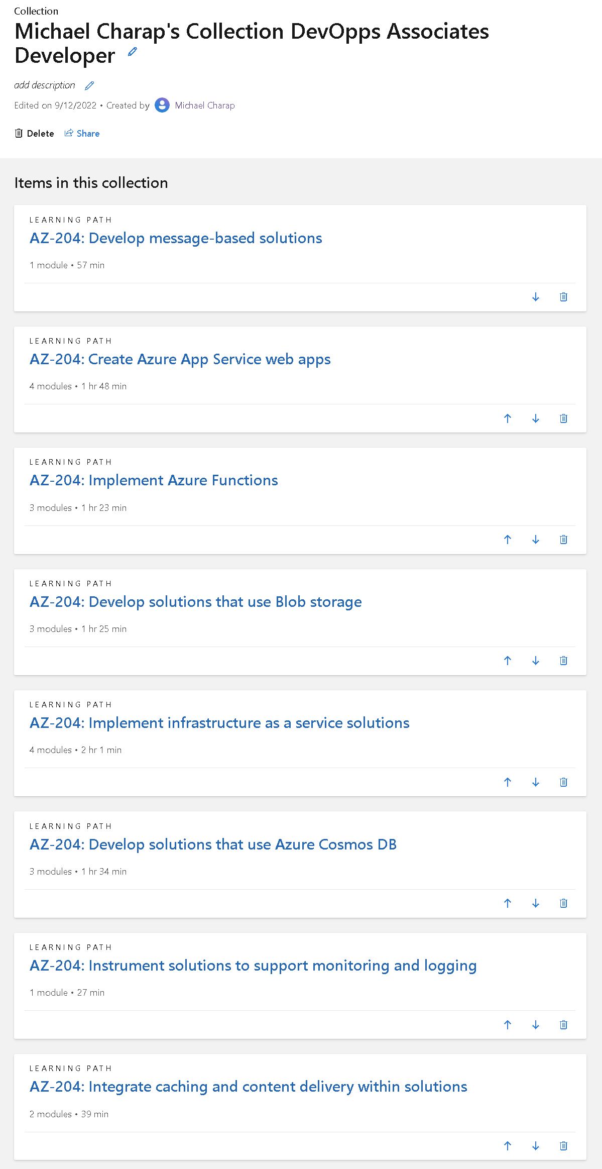 Azure Developer Associate AZ-204 – Michael Charap